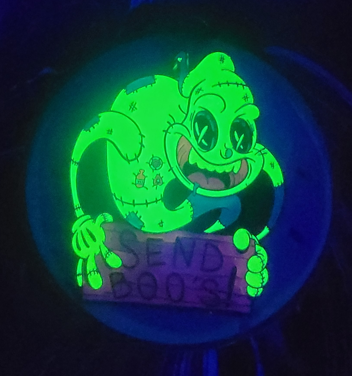 Send Boo's Enamel Pin – Spicy Donut Shop