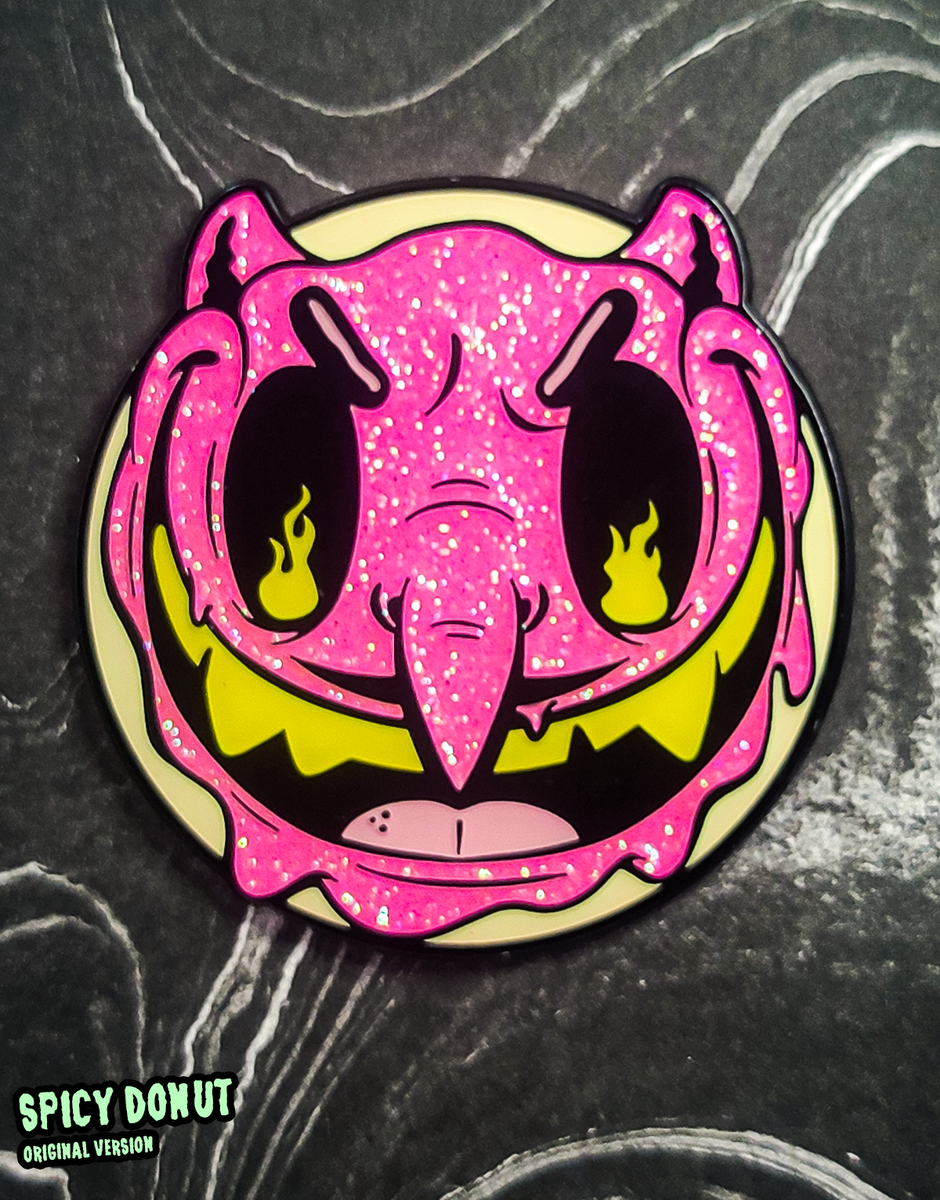 Devil Donut Enamel Pin – Spicy Donut Shop