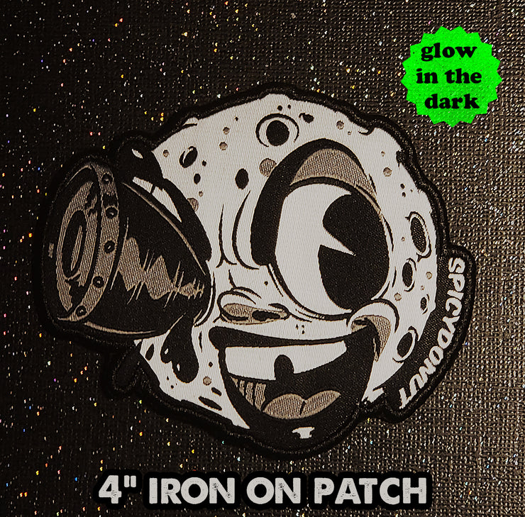 Man on the Moon Glow Patch – Spicy Donut Shop