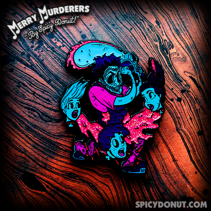 Leatherface in La La Land Enamel Pin – Spicy Donut Shop