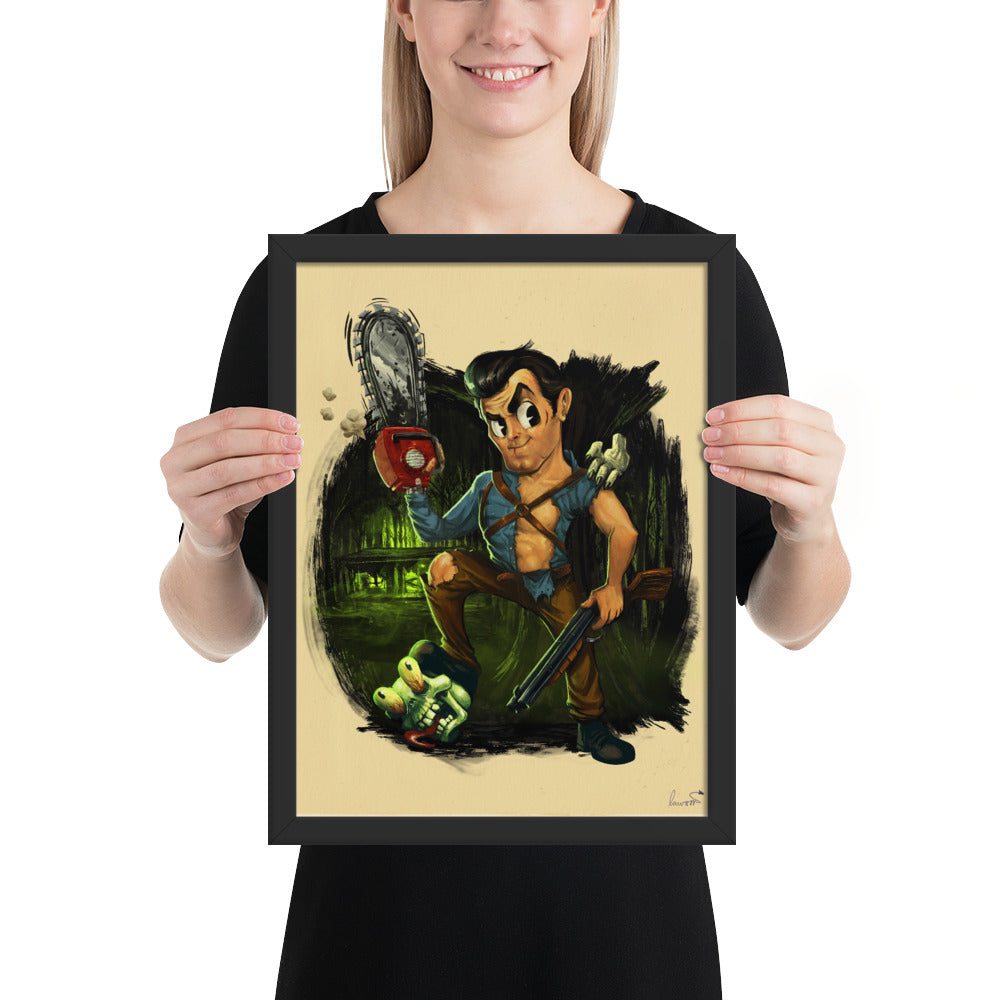 Ashy Slashy - Framed poster – Spicy Donut Shop